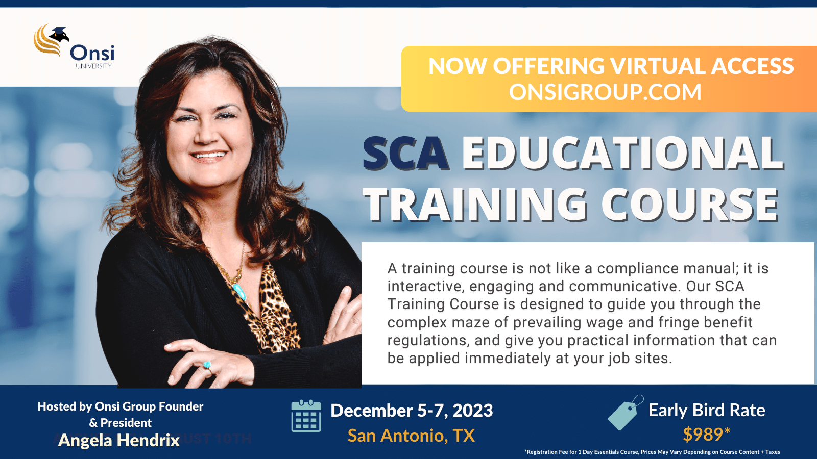 December 2023 SCA Training